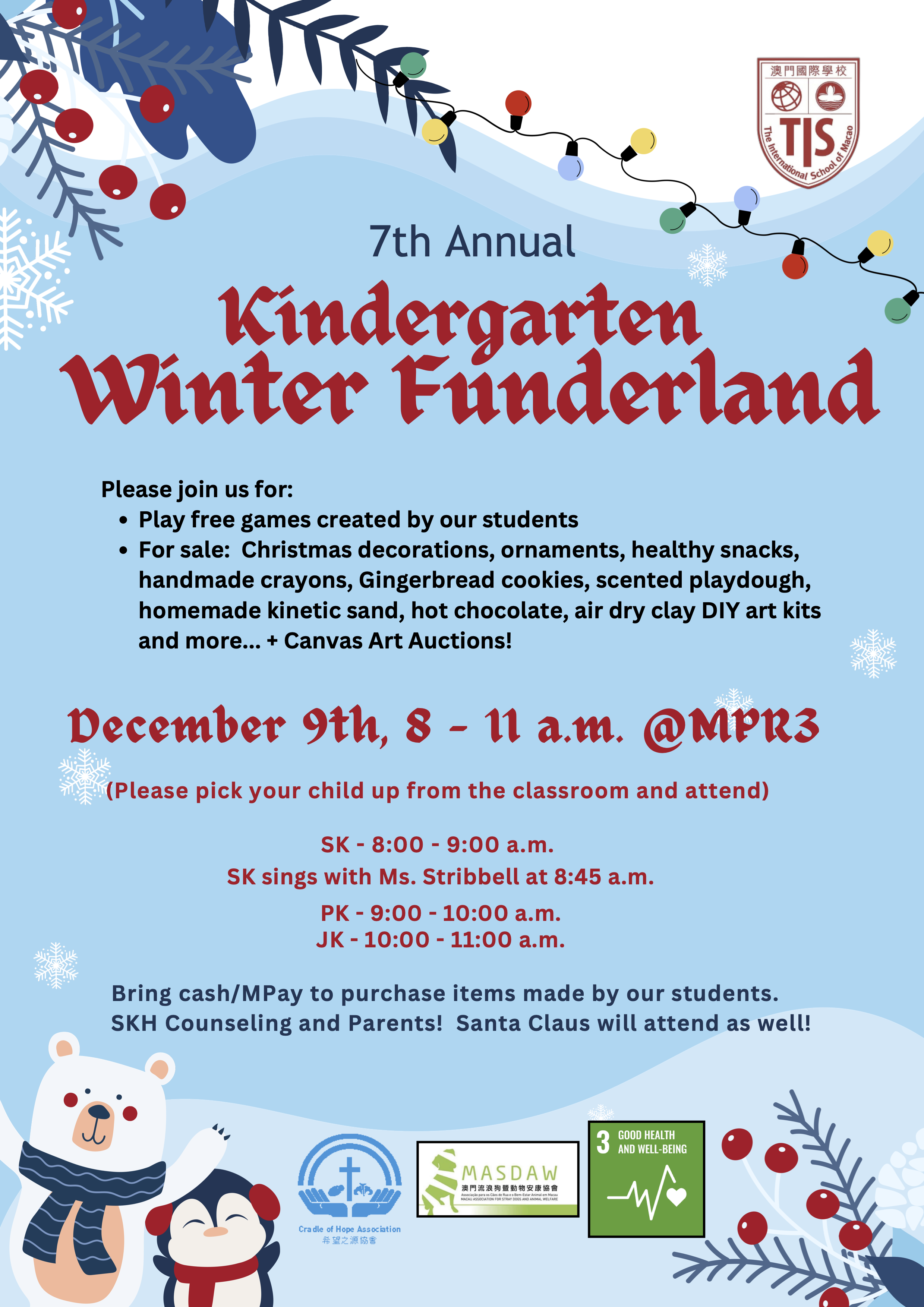The 7th Annual Kindergarten Winter Funderland — The International ...
